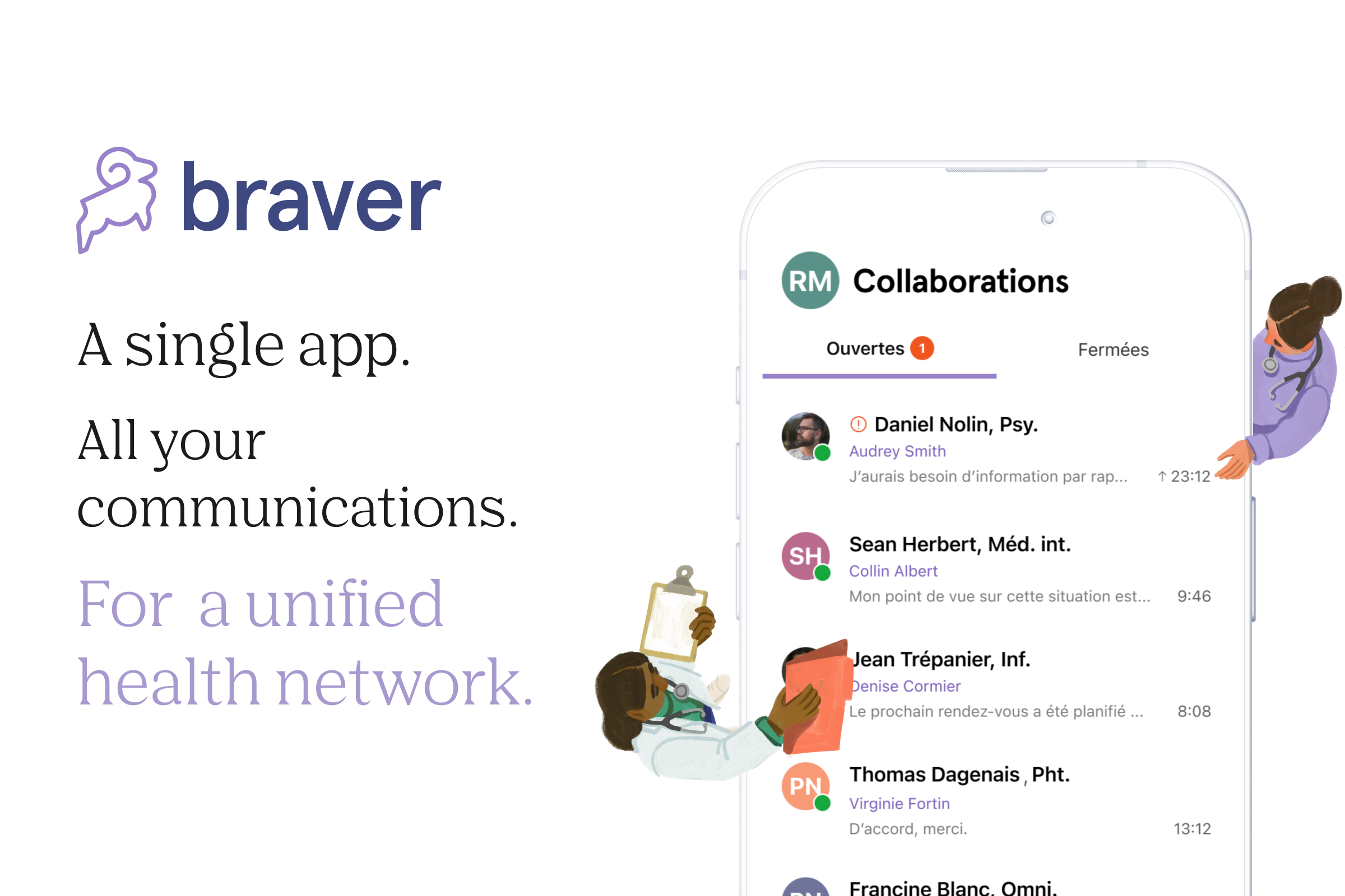 Braver: Clinical communication, simple and secure
